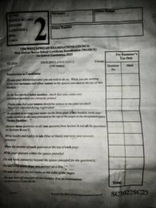 Waec 2025 English Language Question And Answer