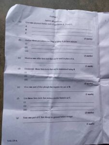 Neco 2025 Agric Practical Question And Answer