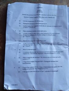 Neco 2025 Physics Question And Answer