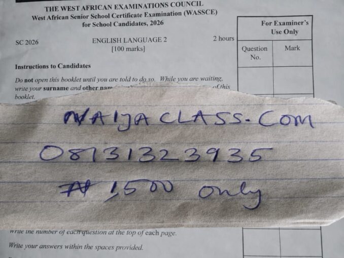 IJMB 2026 Exam Questions And Answers